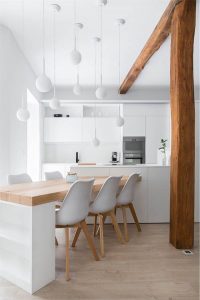 Ideas para decorar en color blanco y madera