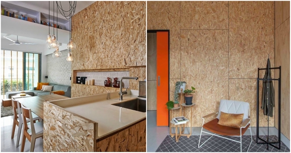 Tableros OSB en interiores. Ideas para decorar con tableros.